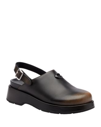 COACH Women's Sculpted C Platform Clogs | Bloomingdale's Shoes