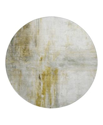 Dalyn Ravenna Washable RN2 8x8 Round Area Rug - Taupe