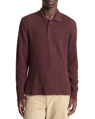 Click here for Vince Variegated Texture Long Sleeve Polo prices