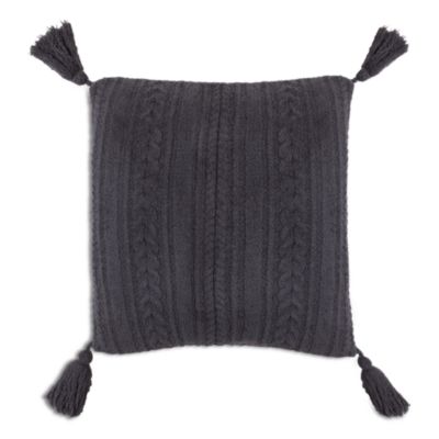Click here for Barefoot Dreams CozyChic Cable Pillow with Tassels... prices