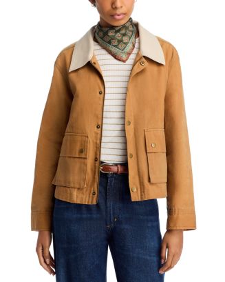 THE GREAT. The Waxed Swingy Jacket | Bloomingdale's