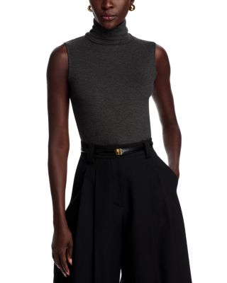 Majestic Filatures Sleeveless Turtleneck Top