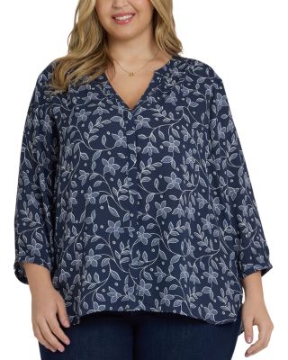 Click here for Nydj Plus Pintuck Blouse prices