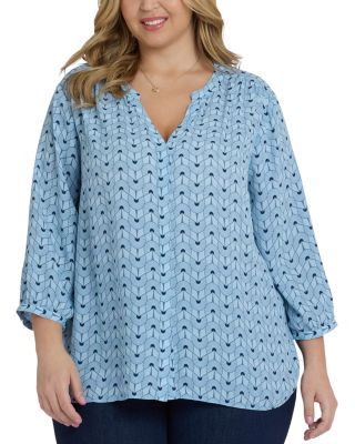 Click here for Nydj Plus Pintuck Blouse prices