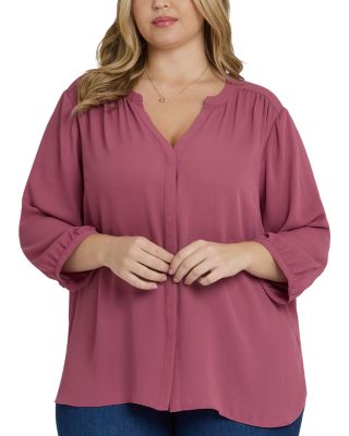 Click here for Nydj Plus Pintuck Blouse prices