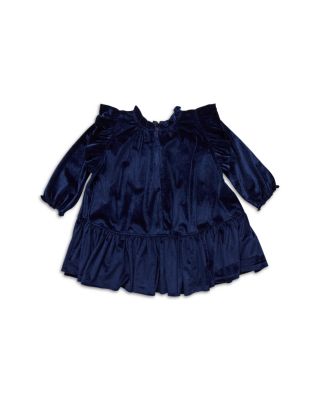 Click here for Pink Chicken Girls Harper Velour Dress - Little Ki... prices