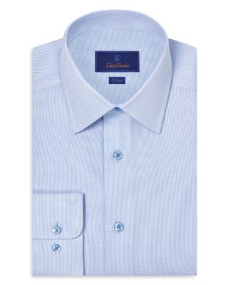 Click here for David Donahue Trim Fit Micro Tic Dobby Dress Shirt prices