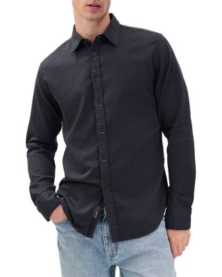 Click here for rag & bone Tomlin Stretch Dobby Button Front Shirt prices