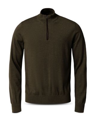 Click here for Eton Relaxed Fit Quarter Zip Merino Wool Sweater prices
