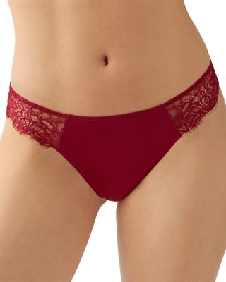 Click here for b. temptd by Wacoal Its On Lace Trim Thong prices