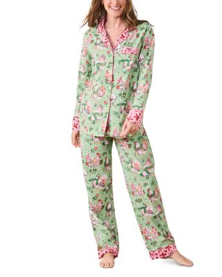 Click here for Print Fresh Holiday Hens Long Pajama Set prices