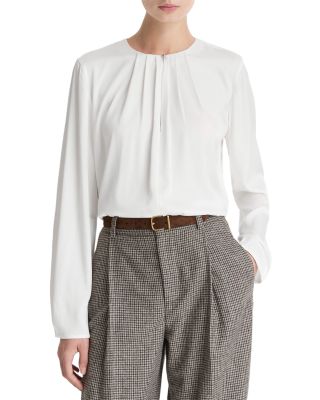 Click here for Vince Pleated Neck Blouse prices