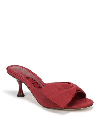 Sam Edelman Womens Ragan Slip On Mules - Deep Scarlet