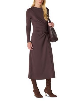 Click here for Whistles Ruched Detail Midi Dress prices