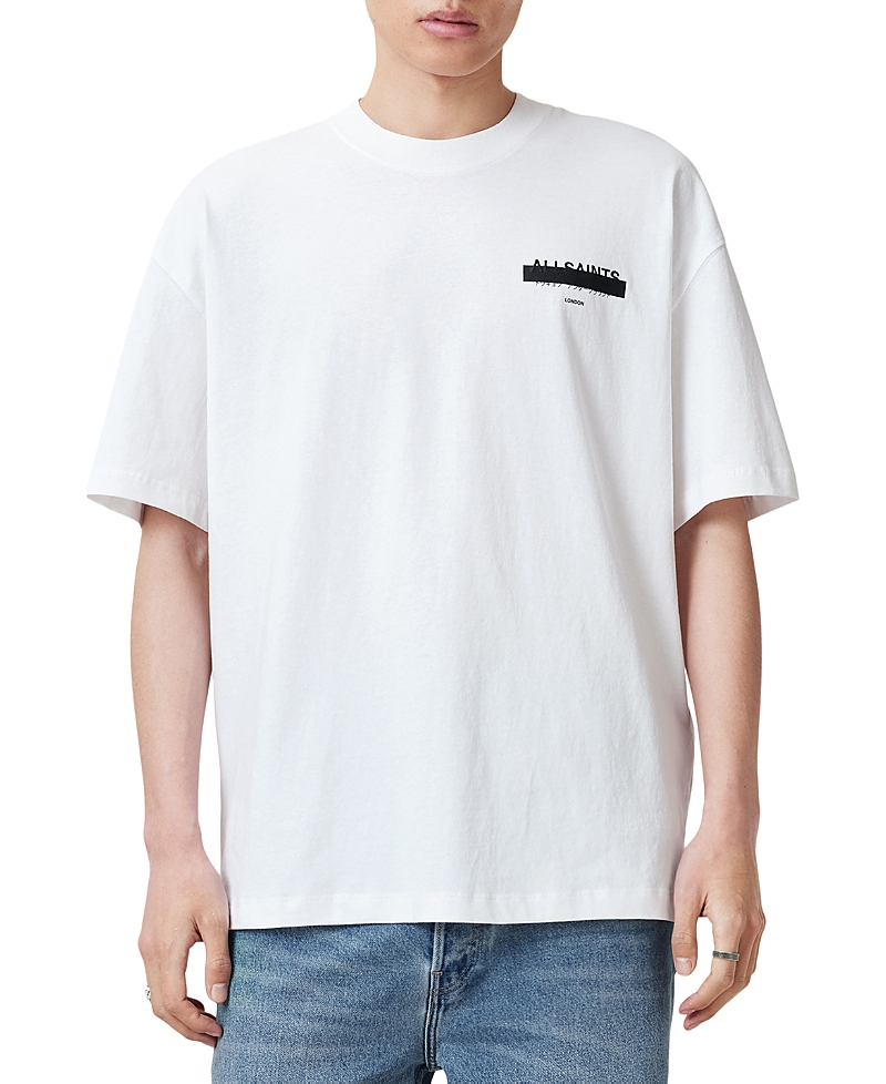 Click here for Allsaints Redact Graphic Logo Tee prices