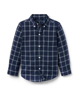 Click here for Janie and Jack Boys Tattersall Flannel Shirt - Lit... prices