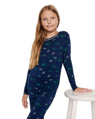 Click here for Eberjey Unisex Printed Long Sleeve Pj Set - Little... prices