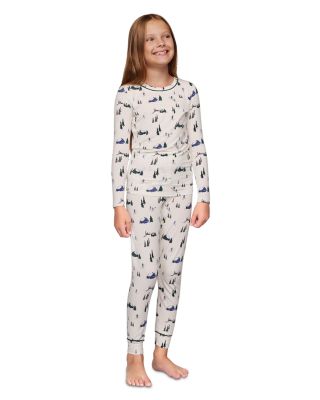 Click here for Eberjey Unisex Printed Long Sleeve Pj Set - Little... prices