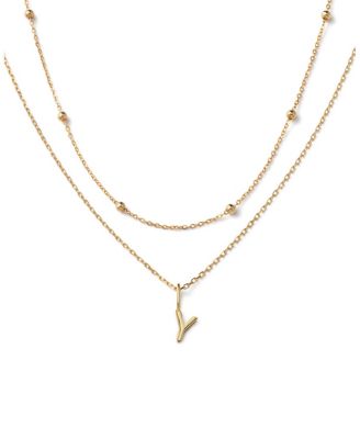 Click here for Ana Luisa 10K Gold Layered Letter Necklace prices