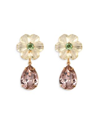 Click here for Jennifer Behr Juna Gemstone & Crystal Flower Drop... prices