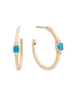 Click here for Lana Jewelry 14K Yellow Gold Turquoise & Diamond S... prices