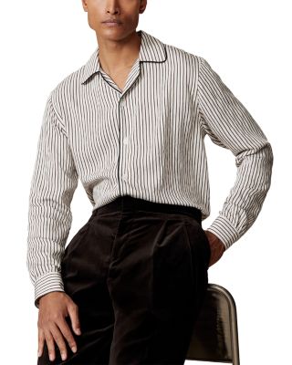 Click here for Reiss Kemp Long Sleeve Button Front Camp Shirt prices