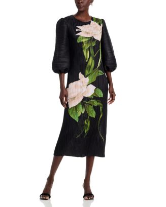 Nancy Yang Floral Print Crinkle Dress | Bloomingdale's Women