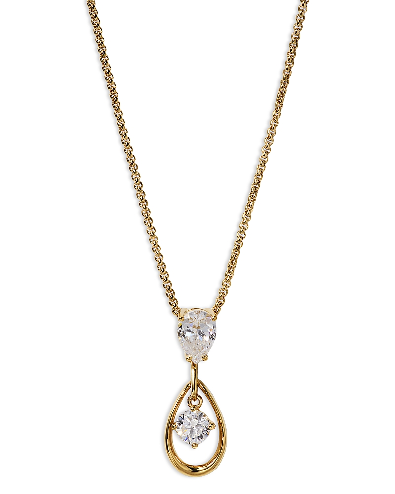 Click here for Nadri It Girl Cubic Zirconia Pear Shape Pendant Ne... prices