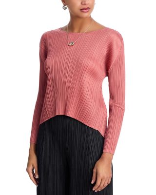 Click here for Pleats Please Issey Miyake Pleated Long Sleeved To... prices