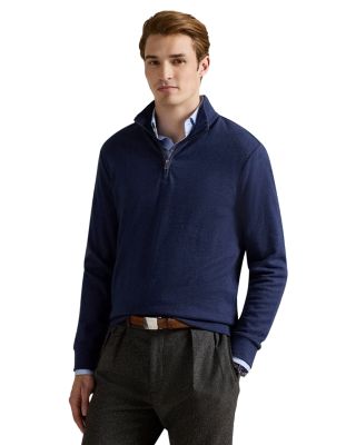 Click here for Polo Ralph Lauren Luxury Double Knit Jacquard Quar... prices