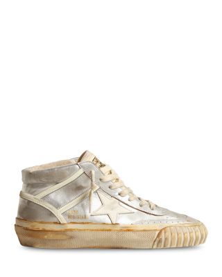 Click here for Golden Goose Mens Mid Star 2 Laminated Sneakers prices