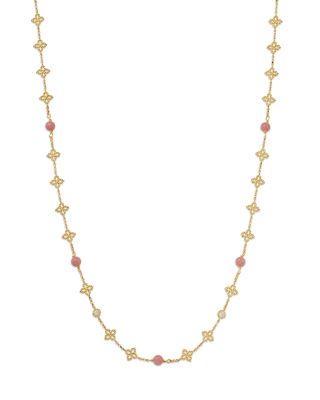 Click here for Roberto Coin 18K Yellow Gold Principessa Pink Opal... prices