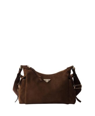 Click here for Prada Explore Large Suede Bag prices