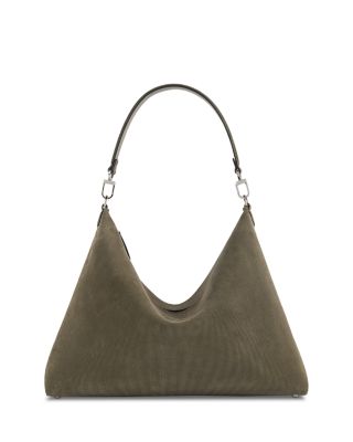 Click here for Toteme Bevel Medium Corded Suede Shoulder Bag prices