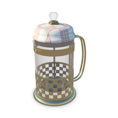 Click here for MacKenzie-Childs Rosy Check French Press prices