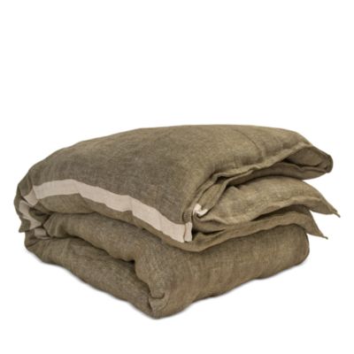 Click here for Pom Pom At Home Rory Linen Duvet Cover  Queen prices