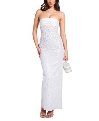 Click here for Miss Circle Lainey Satin Sequin Beaded Maxi Evenin... prices