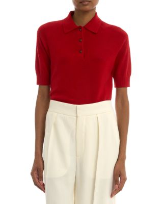 Click here for Victoria Beckham Polo Collar Merino Wool Shirt prices