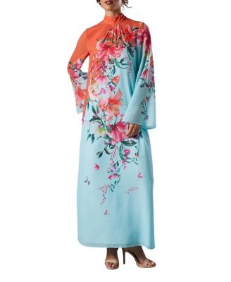 Click here for Coast Printed Tie Back Column Maxi Dress prices
