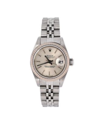 Pre-Owned Rolex Oyster Perpetual Datejust Automatic Watch in Stainless Steel and White Gold 26mm