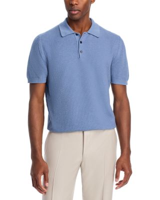 Click here for Canali Cotton Textured Knit Polo Shirt prices