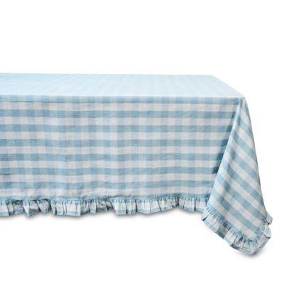 Click here for Juliska Gingham Ruffle Tablecloth  60 x 120 prices