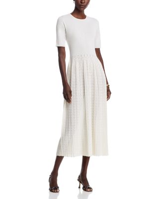 Click here for Fabiana Filippi Pointelle Skirt Midi Dress prices