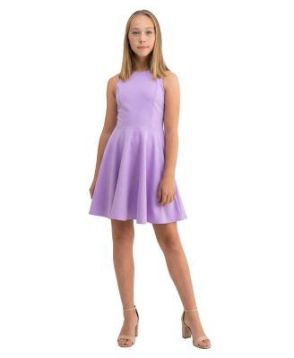 Click here for Un Deux Trois Girls Textured Racerback Dress in Lo... prices