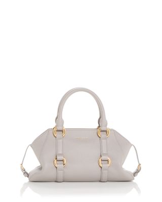 Click here for McQueen Farringdon Small Leather Top Handle Bag prices