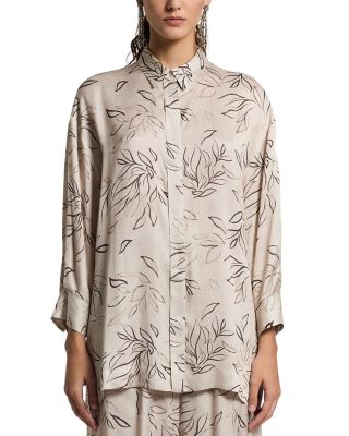 Click here for Peserico Relaxed Vine Print Blouse prices