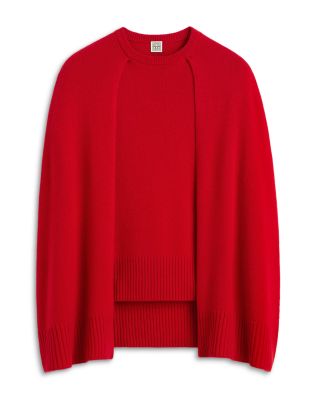 Click here for Toteme Crewneck Cashmere Cape Knit Sweater prices