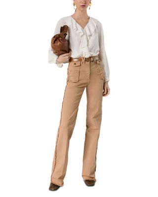 Click here for Gerard Darel Cisana Ruffle Trim Blouse prices