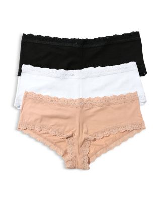 Click here for Hanky Panky Lace Trim Boyshorts  Set of 3 prices