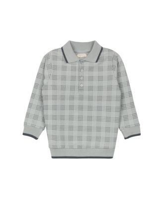 Click here for Elys & Co. Boys Cotton Floral Plaid Collection Pol... prices